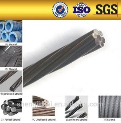 China China plain/indented 7 wire pc steel strand for sale