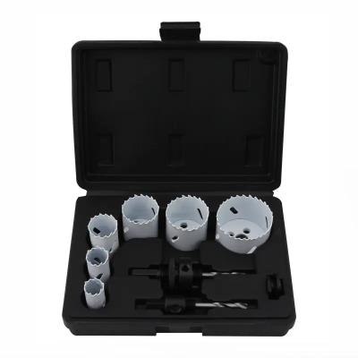 China 9PCs Bi Metal Hole Saw 22mm-64mm Hole Saw M42 HSS Co8% Teeth Material for sale
