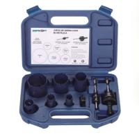 Quality 60mm 70mm 73mm 9 Piece Hole Saw Kit Bi Metal Hole Saw Painting Surface for sale