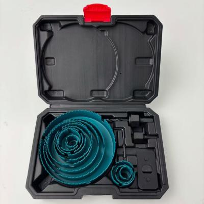 China 16PC Carbon Steel Hole Saw Set 25mm Carbide Hole Saw For Timber for sale