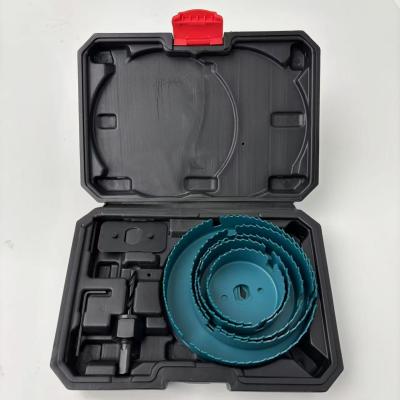 중국 8PCS 탄소 홀쏘 세트 40mm 홀쏘 연철 연목 OSB 패널용 판매용