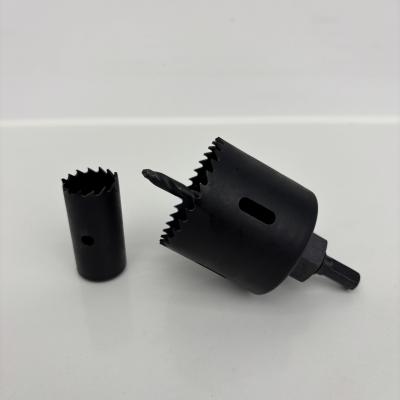 中国 25mm-75mm 炭素鋼ホールソー 黒酸化物 ドアロックホールソー 販売のため