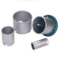 Quality 6PCs Tungsten Carbide Gritted Hole Saw 33mm-73mm Metal Holesaw Kit for sale