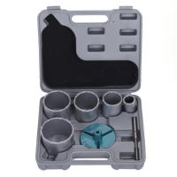 Quality 7PCs Tungsten Carbide Gritted Hole Saw 25mm Tungsten Hole Saw Kit for sale