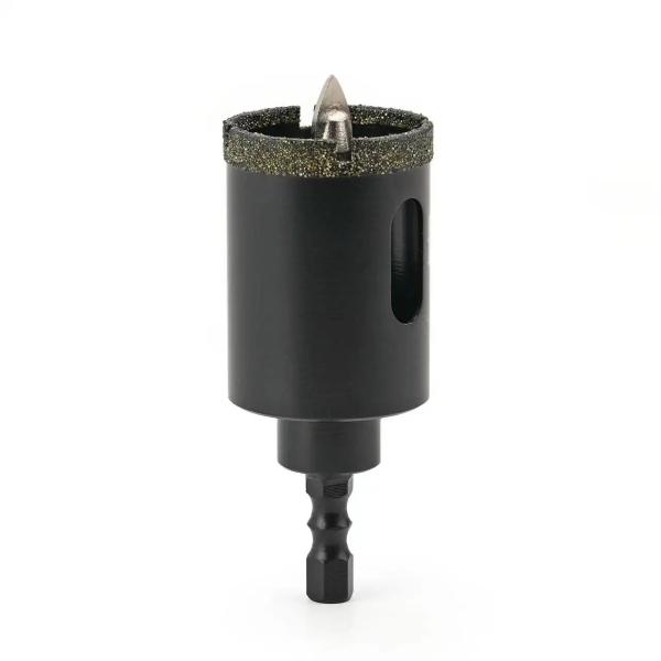 Quality Vacuum Brazed Diamond Hole Saw 25mm - 30mm Porcelain Tile Hole Cutter for sale