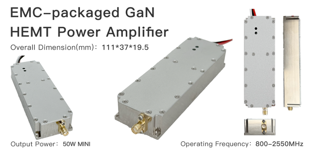 50W MINI EMC-packaged Anti-Drone Power Amplifier