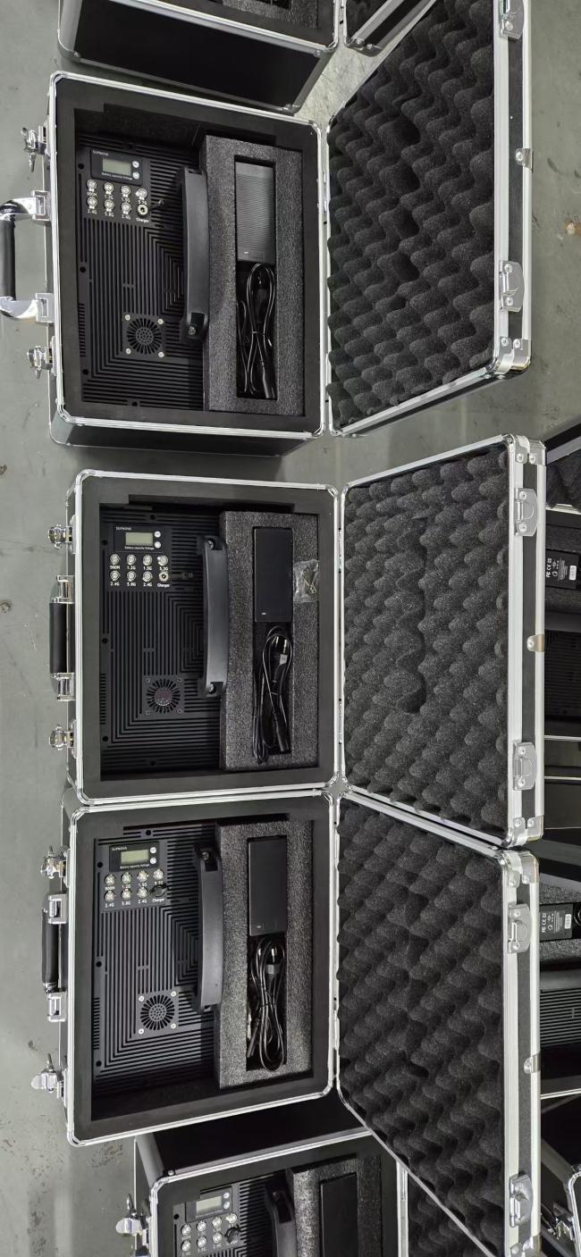 Portable drone jammer gun front view