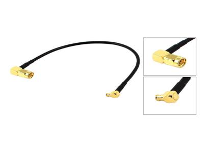 China Custom RF Cable Assemblies With SMA Male To MCX Male Extension Nickel Plating for sale