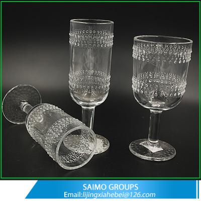 Crushed Ice Dringking Ware Glass Goblet