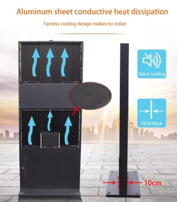 Cina Display pubblicitario esterno senza ventole 4K Totem Touch Kiosk Android Waterproof Floor Stand Digital Signage in vendita