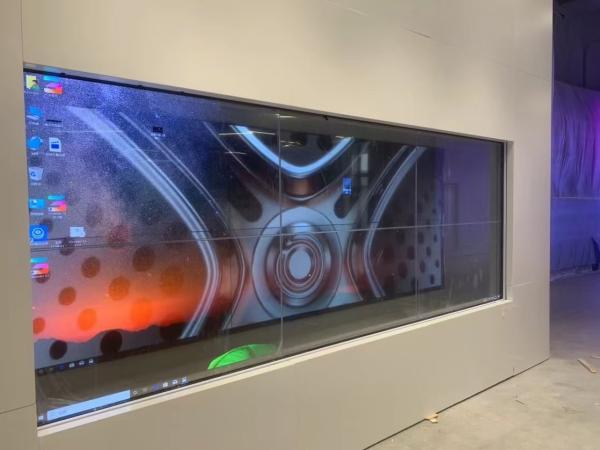 Display OLED trasparente a autoemissione da 55 pollici con elevata trasparenza e funzione touch screen opzionale