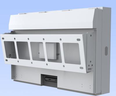 China Zet de 55 Duim Openlucht Digitale Kiosk, Waterdichte Ip55-Muur Lcd Vertoning op Te koop