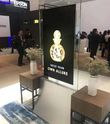 China Exposição tomada partido dobro suspensa no teto do Lcd, tela ultra magro do Lcd do sistema de Android à venda