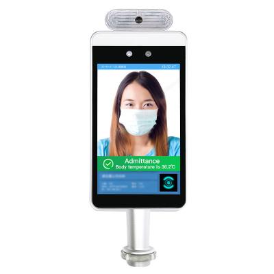 China Facial Recognition Camera Time Attendance Machine Access Control Temperature Detector for sale