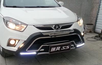 China JAC 2013 S5 Front Car Bumper Guard With Led Daytime Running Light for sale