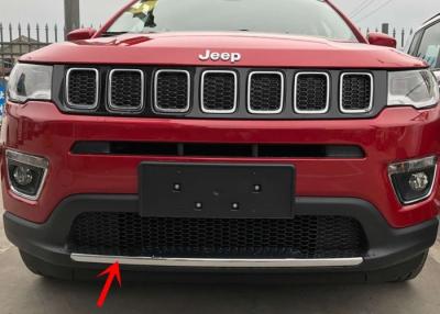 Jeep Compass 2017 piezas de ajuste de carrocería, parachoques delanteros cromados, guarnición inferior