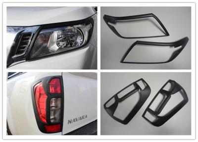China Black and Chrome Headlight Bezels And Taillight Cover For Nissan NP300 Navara 2015 for sale