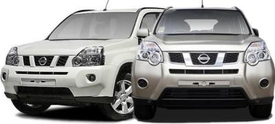 China Trade Nissan Rogue X-Trail 2008 2012 Off Road Style Roof Racks With Daytime Running Light for sale