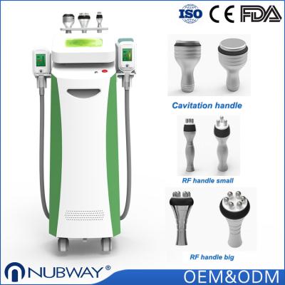 China CE approved 80% beauty clinic used 5 handles cryolipolysis slimming machine combing Rf cavitation for women sexy body for sale