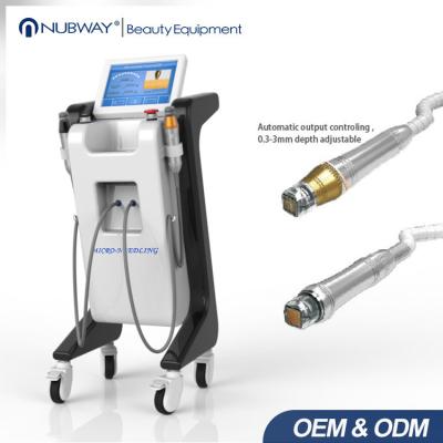 China New arrival two handle pieces RF micro needle wrinkle removal ance removal skin rejuvenation  machine for sale