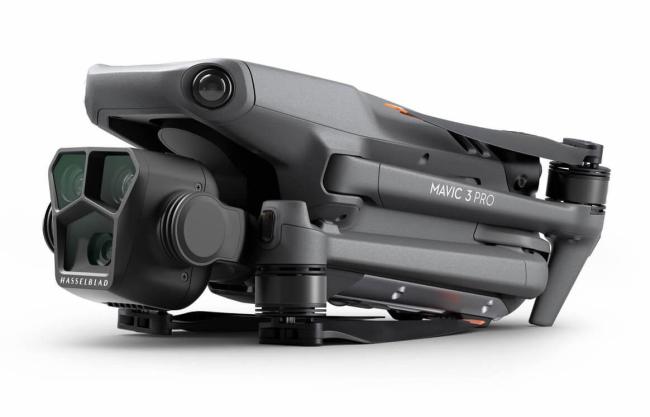 Mavic 3 Pro drone in folded position showing compact design