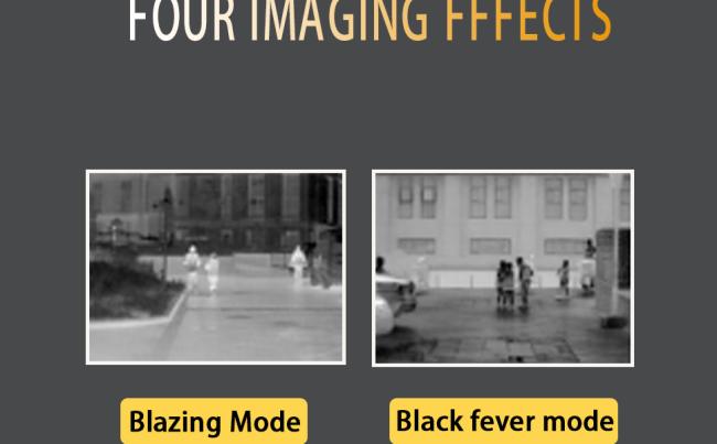 Thermal imaging scope display screen