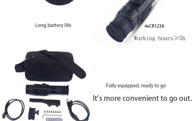 Detailed view of scope lens and housing