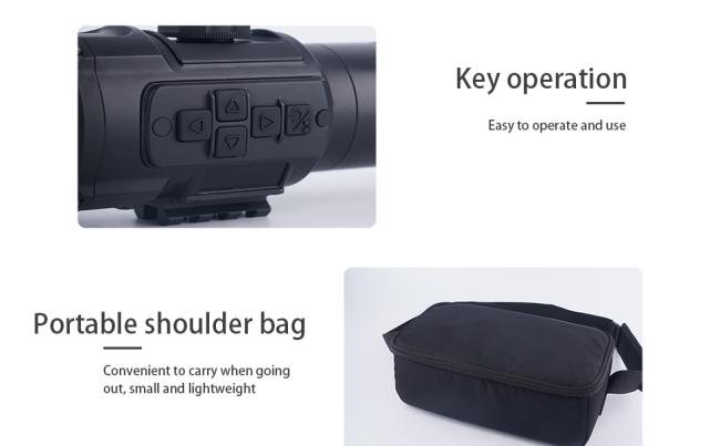 Close-up of scope interface buttons