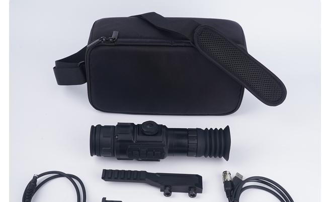 Scope mounted on hunting equipment