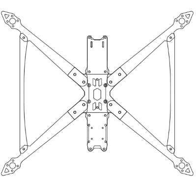 Quality 100Mhz-750Mhz 15 Inch FPV Drone 10 Inch Quadcopter FPV Racing Drone for sale