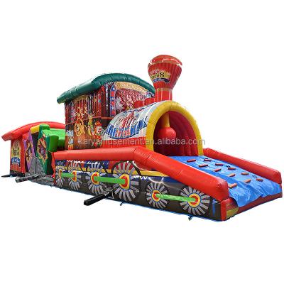 China Entertain Kids with this Inflatable Circus Obstacle Course at Fun City Amusement Park for sale