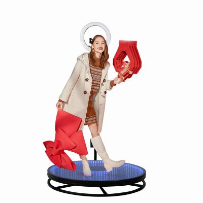 China 48h Fast DHL Shipping 360 Video Photobooth with LED Magic Mirror and iPad 115cm Case for sale
