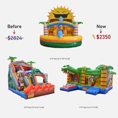 China Big Package Choice Inflatable Slides Combo for Kids and Adults Commercial Grade for sale