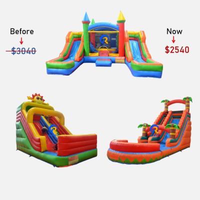 China Accessories Included Blower Repair Kits and Package Bag for Inflatable Pool Slide for sale