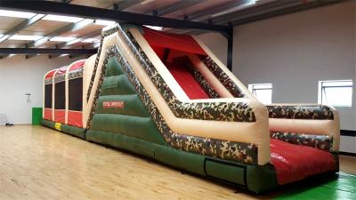 China 14 Years up Commercial Inflatable Bounce House Obstacle Course with Interactive Game for sale