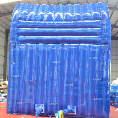 China Large Children Inflatable Water Double Slide N Slip with Digital Printing and Blower for sale