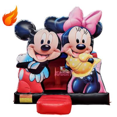 China Mickey Kids Castle Play House Inflatable Bounce House for Party Rental Express Shipping for sale