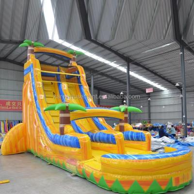 China Stimulating Palm Tree Commercial Water Slide Perfect for Indoor or Outdoor Play for sale