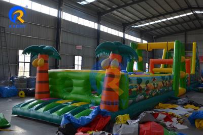 China Highly Durable Inflatable Palm Tree Obstacle Course for Team Events and Party Rentals for sale
