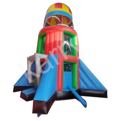 China Unisex Age Range 14 Years up PVC Inflatable Rocket Airborne Adventure for Endless Fun for sale