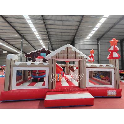 China CE/EN71/EN14960 Certified Inflatable Christmas Bounce House Combo for Kids Playground for sale