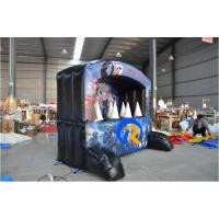 China Interactive Shooting Game Launch Inflatable Bounce Bed with Blower and Customized Color for sale