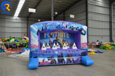 China Interactive Shooting Game Launch Inflatable Bounce Bed with Blower and Customized Color for sale