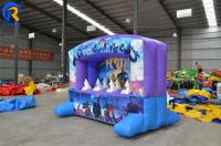 China Interactive Shooting Game Launch Inflatable Bounce Bed with Blower and Customized Color for sale