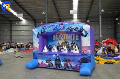 China Interactive Shooting Game Launch Inflatable Bounce Bed with Blower and Customized Color for sale