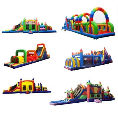 China Features PORTABLE Inflatable Obstacle Course Adult Game for Sports and Kids' Activities for sale