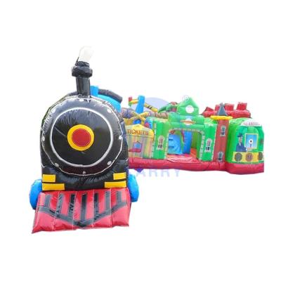 China PVC Material Kids Activity Center Inflatable Bounce House Obstacle Course for Event for sale