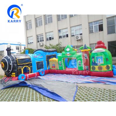 China PVC Material Kids Activity Center Inflatable Bounce House Obstacle Course for Event for sale