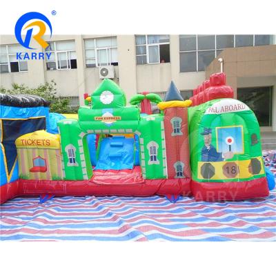 China PVC Material Kids Activity Center Inflatable Bounce House Obstacle Course for Event for sale
