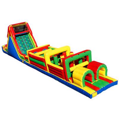 China EN71 Certified Inflatable Water Race Bouncer Obstacle Course Slide for Outdoor Sports for sale